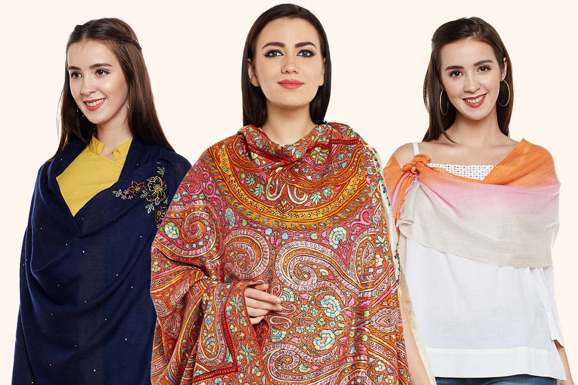 Womens Pashmina Types